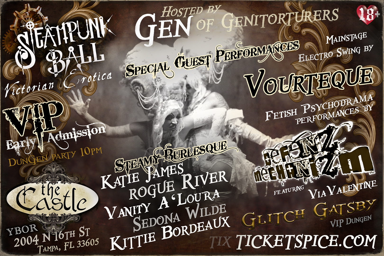 Victorian Erotic Steampunk Ball The Castle 3/22/25