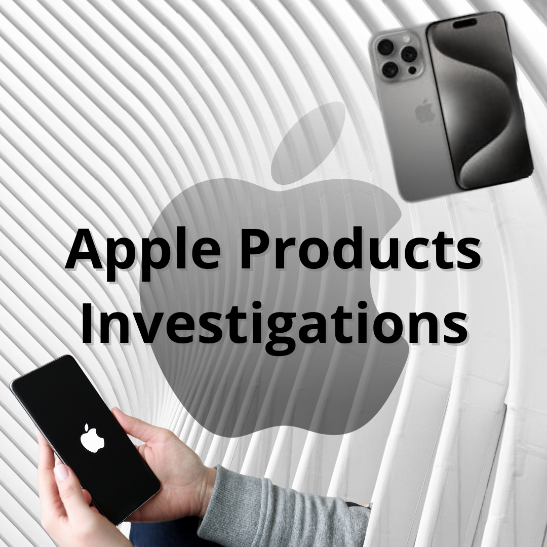 2025 - 05/23 - Webinar - Apple Products Investigations