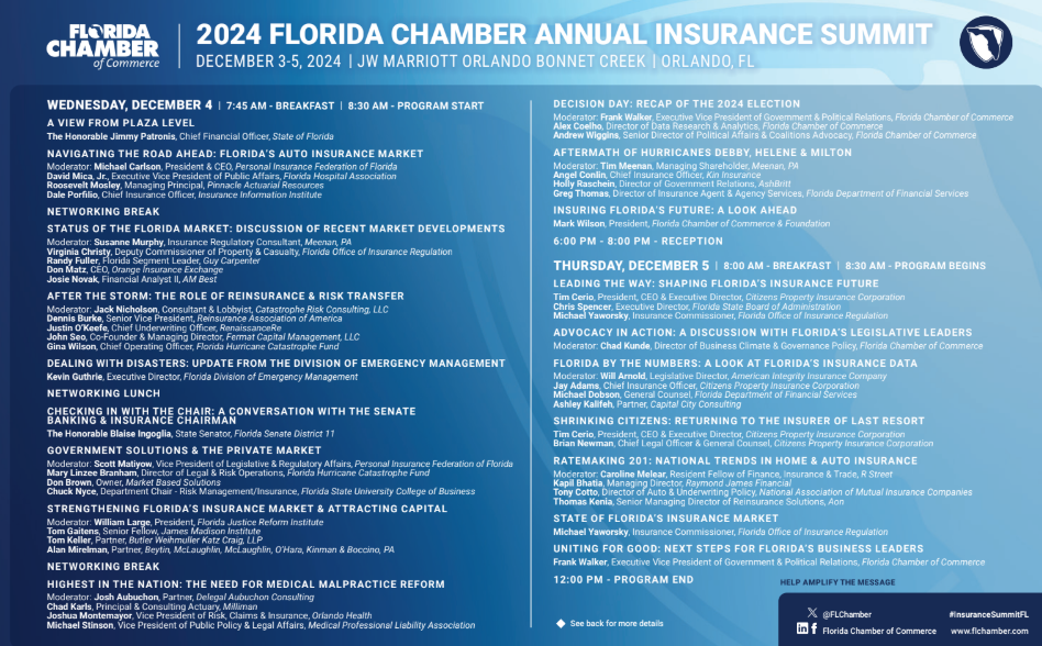 2025 Florida Chamber Annual Insurance Summit