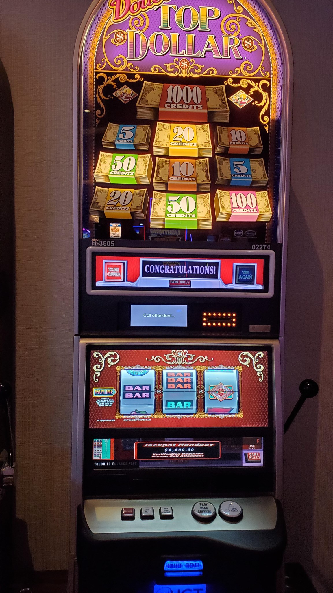 Double Double Bonus Poker Slot Machine by Bally Technologies