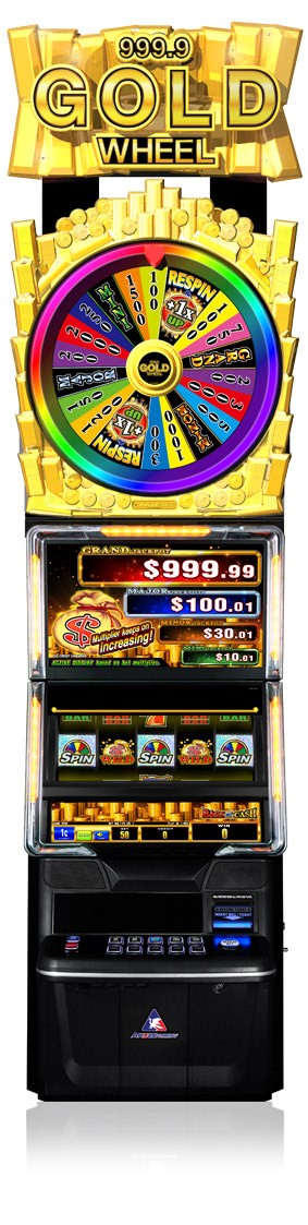 999.9 Gold Wheel: Bags of Cash Slot Machine by Aruze Gaming