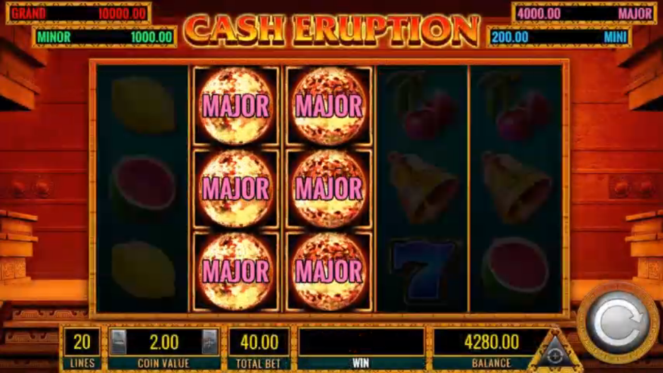 Cash Eruption Slot Slot Machine by