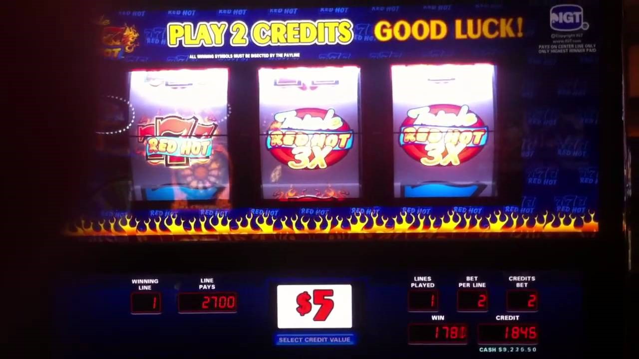 Triple Red Hot 7S Slot Machine by IGT