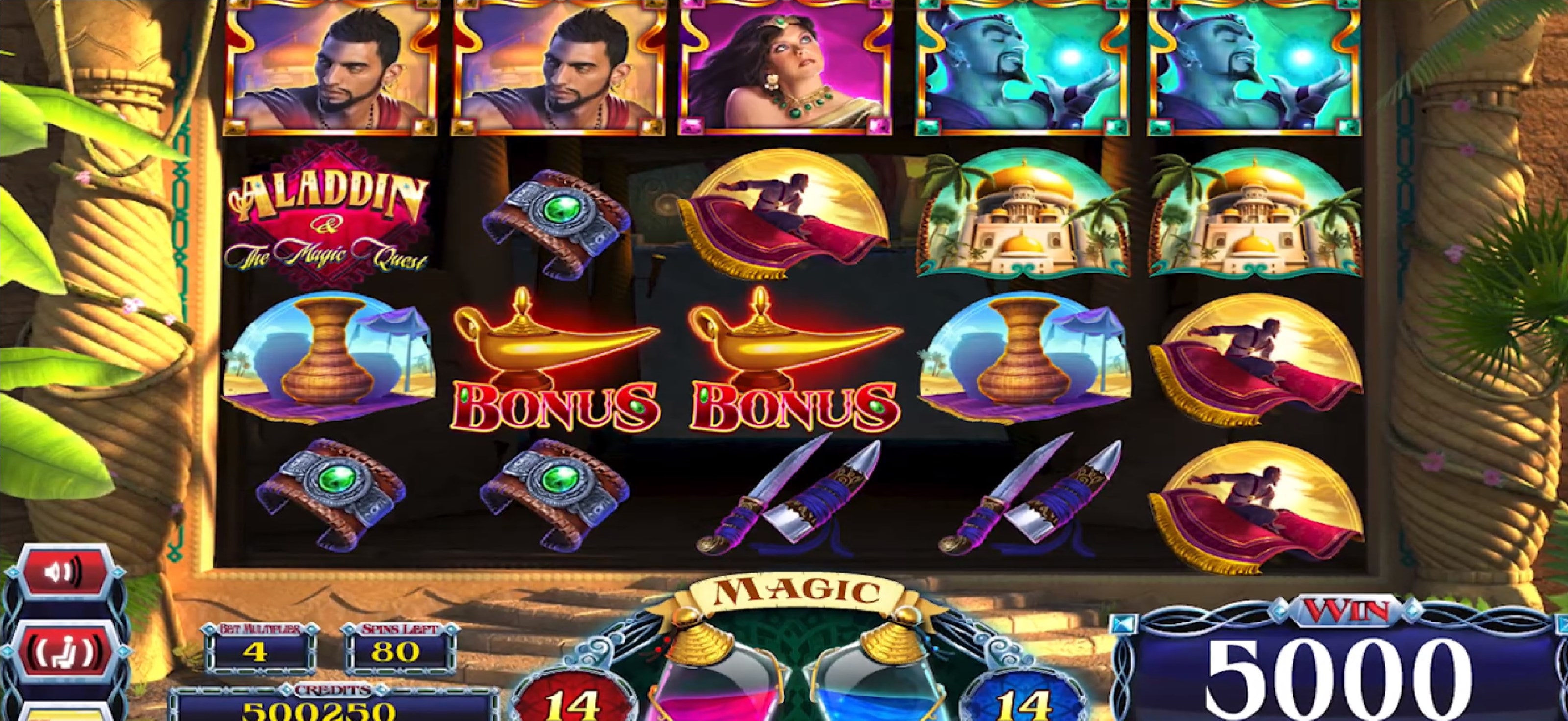 Aladdin And The Magic Quest Slot Machine by Aristocrat