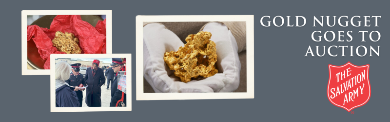 Gold Nugget Donated to The Salvation Army Last Christmas Going to Auction