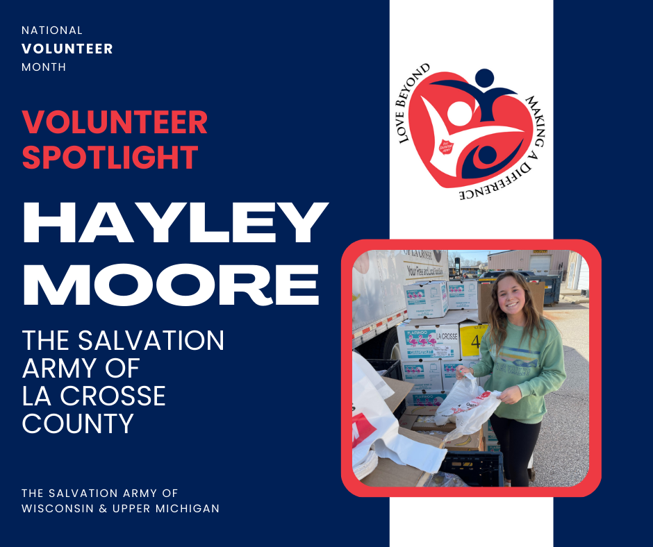Volunteer Spotlight: Hayley Moore - Wisconsin and Upper Michigan