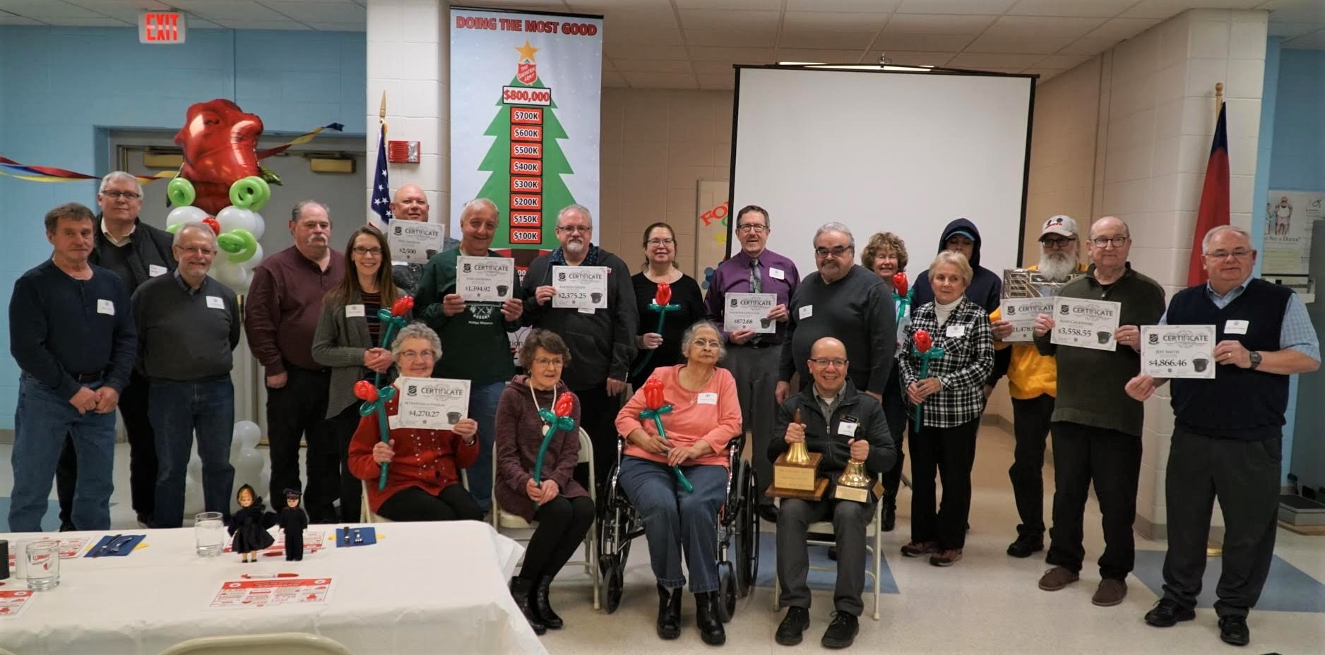 RED KETTLE VOLUNTEER BELL RINGERS HONORED - Waukesha Salvation Army