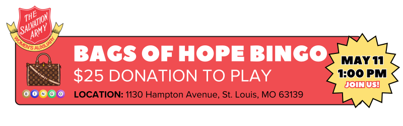 The Women's Auxiliary "Bags of Hope" Bingo - The Salvation Army Greater ...