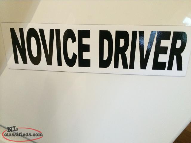 NOVICE DRIVER MAGNETS - Lewisporte, Newfoundland Labrador | NL Classifieds