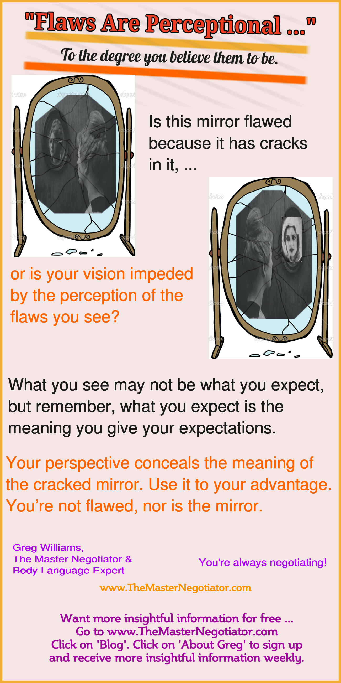 “Cracked Mirrors Don't Have To Reflect Flaws”