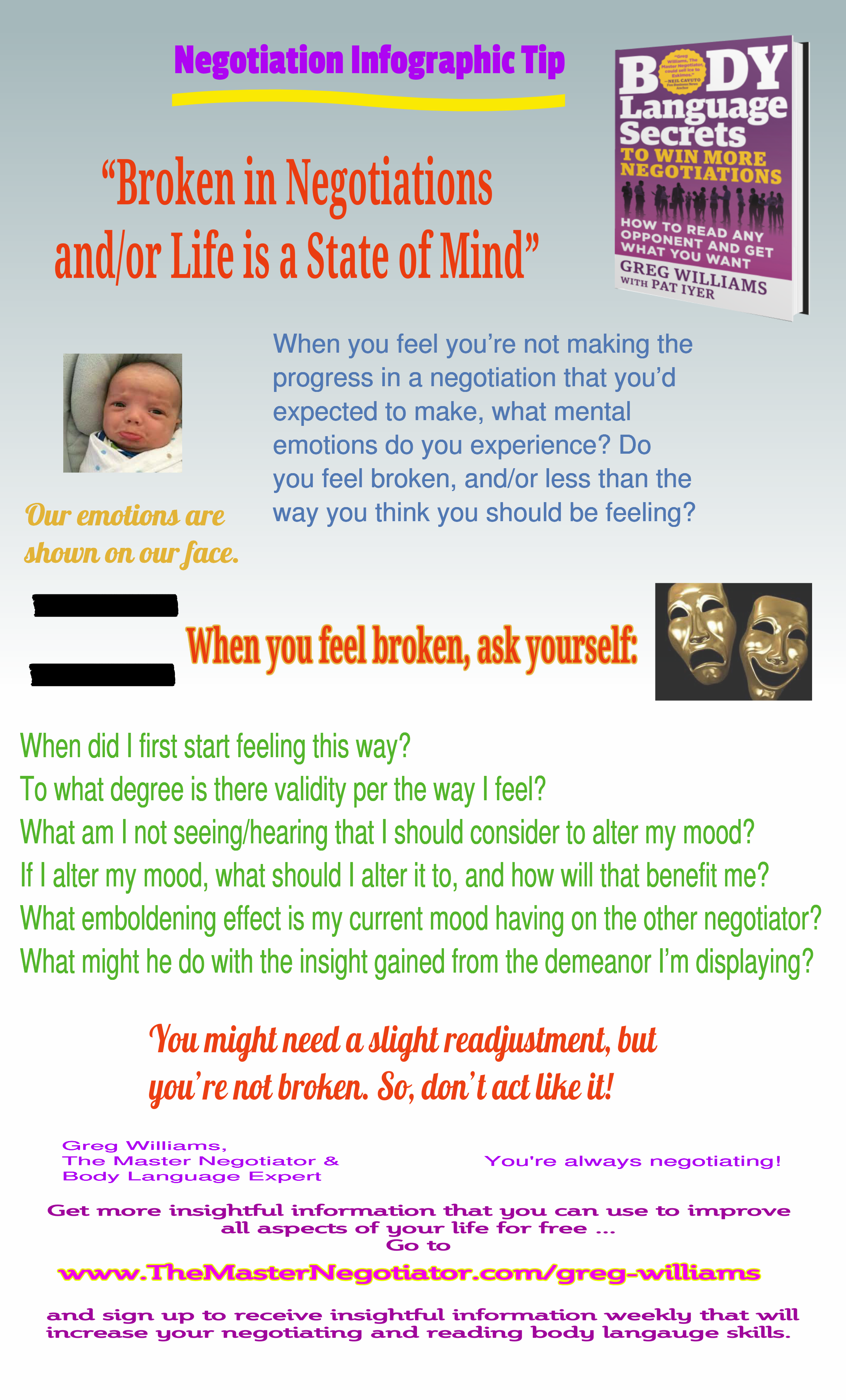 Negotiation Infographic Tip “Broken in Negotiations and/or Life is a ...