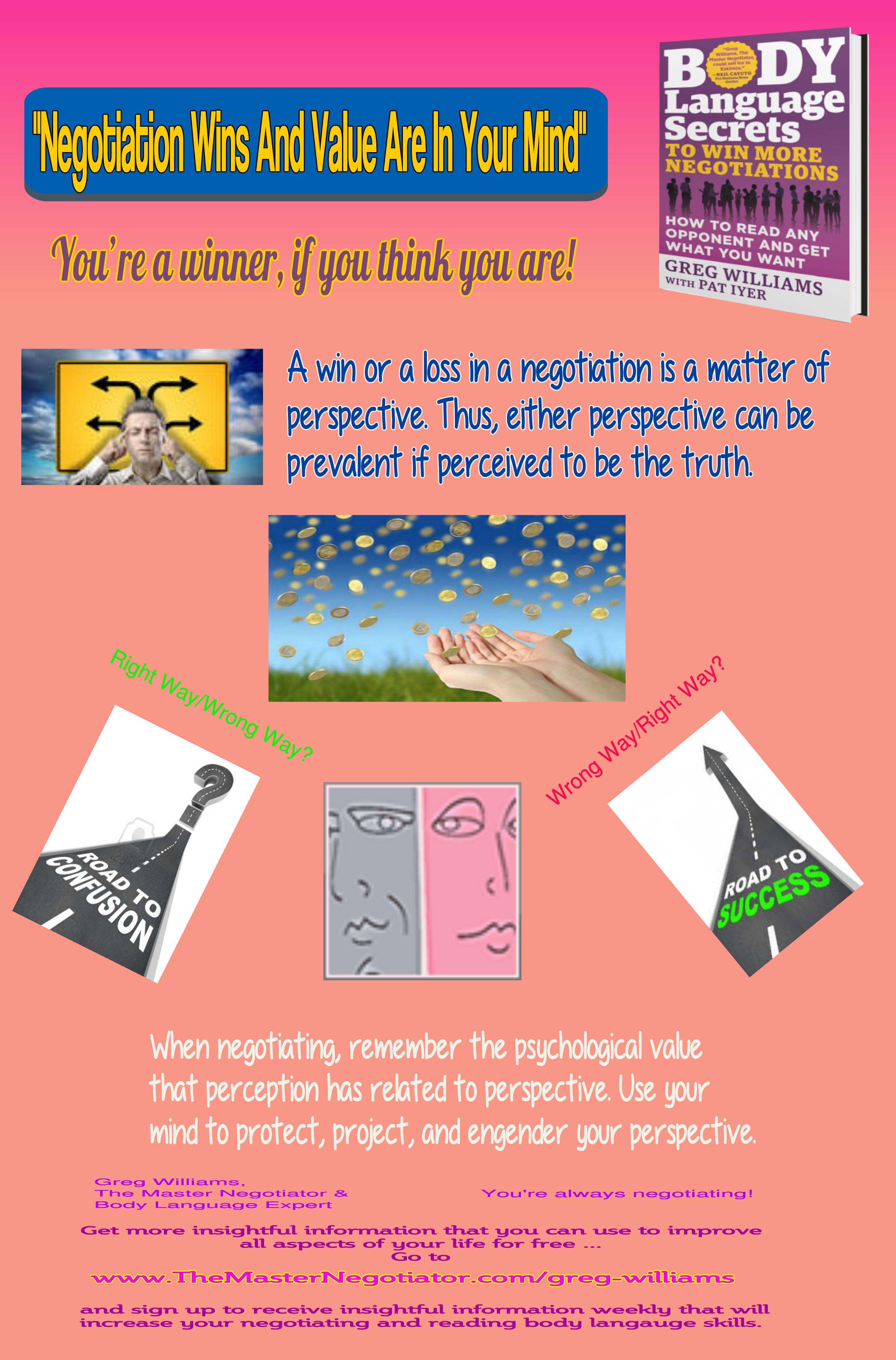 Negotiation Tip of the Week “Negotiation Wins And Value Are In Your Mind”