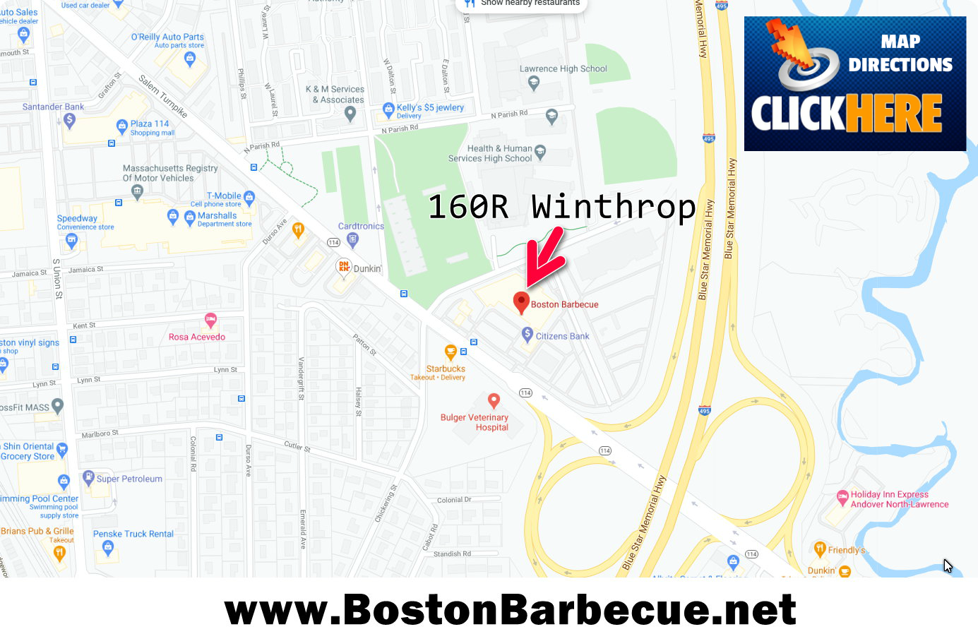 BOSTON BARBECUE MAP | Youzign