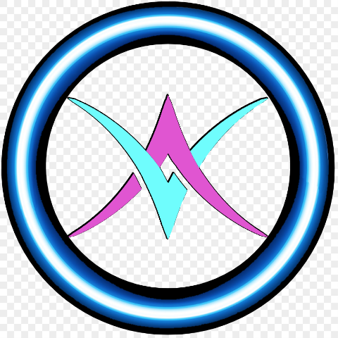 VA Vicky ICON Blue Pink Transparent | Youzign