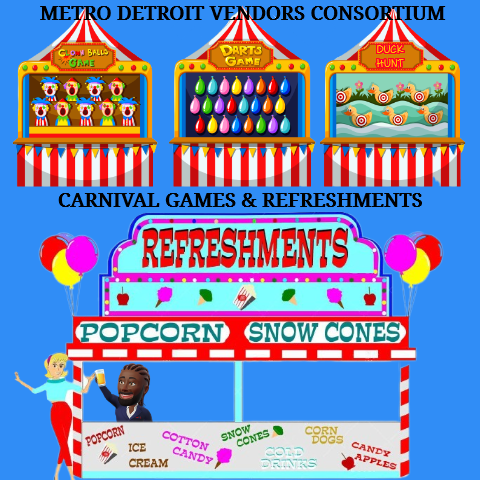 MDVC CARNIVAL GAMES AND REFRESHMENTS 1 BLUE BG | Youzign