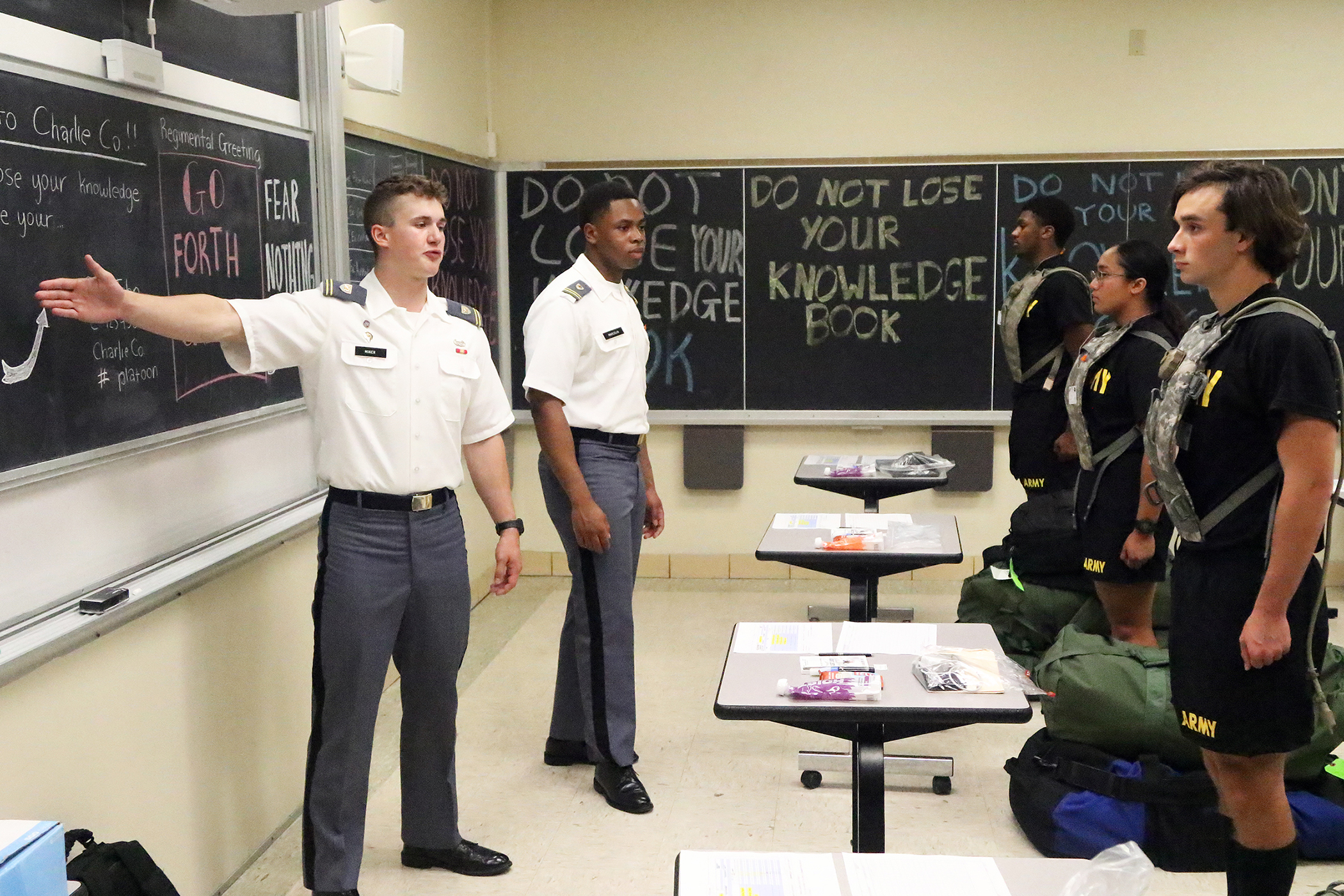 Cadet cadre take leadership reign to guide Class of 2027 through Cadet ...