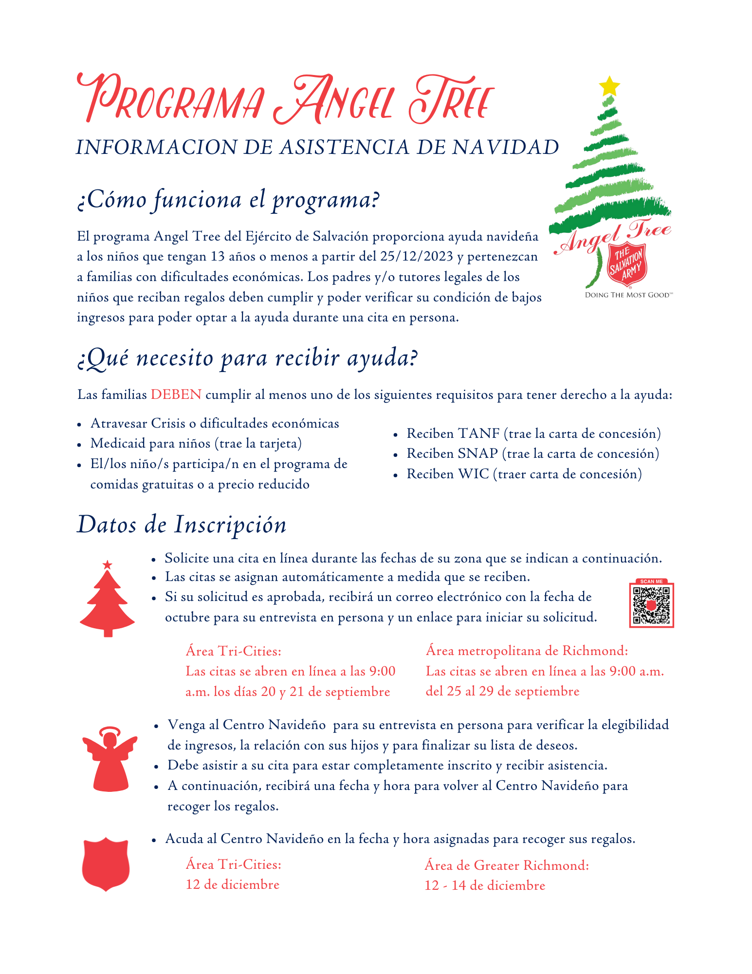 Angel Tree Program Info - Central Virginia Area Command