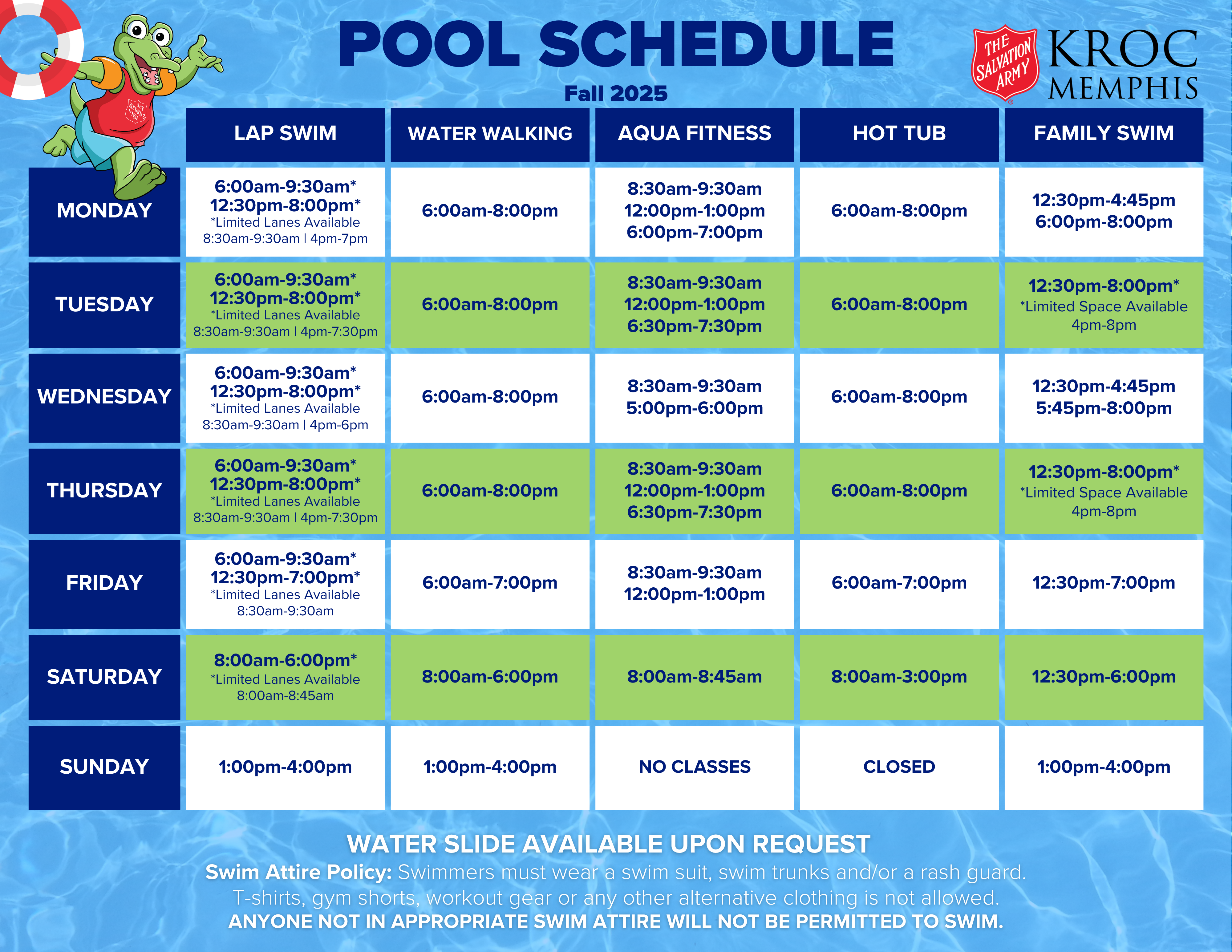 Aquatics - Kroc Memphis