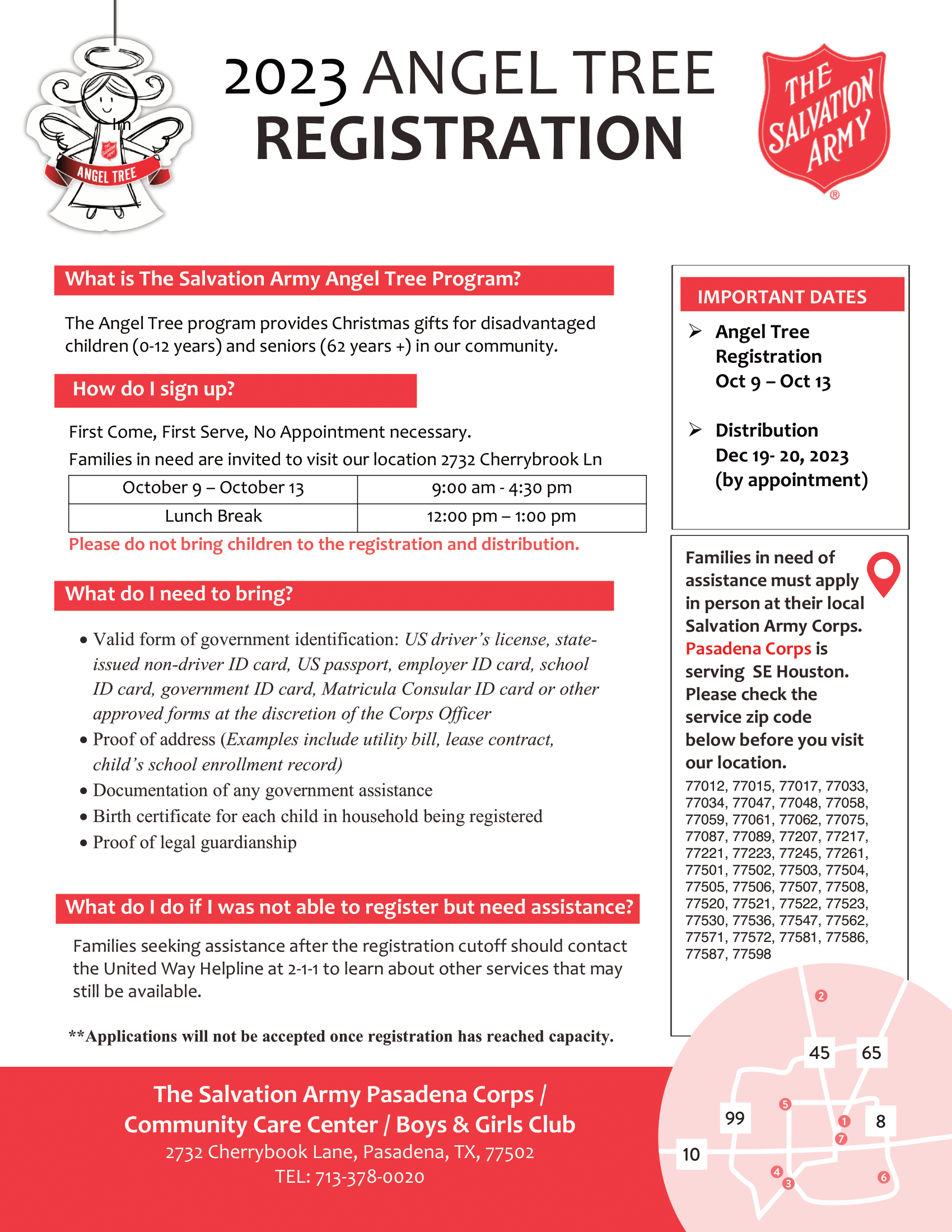 Angel Tree - Pasadena - Houston Area Command