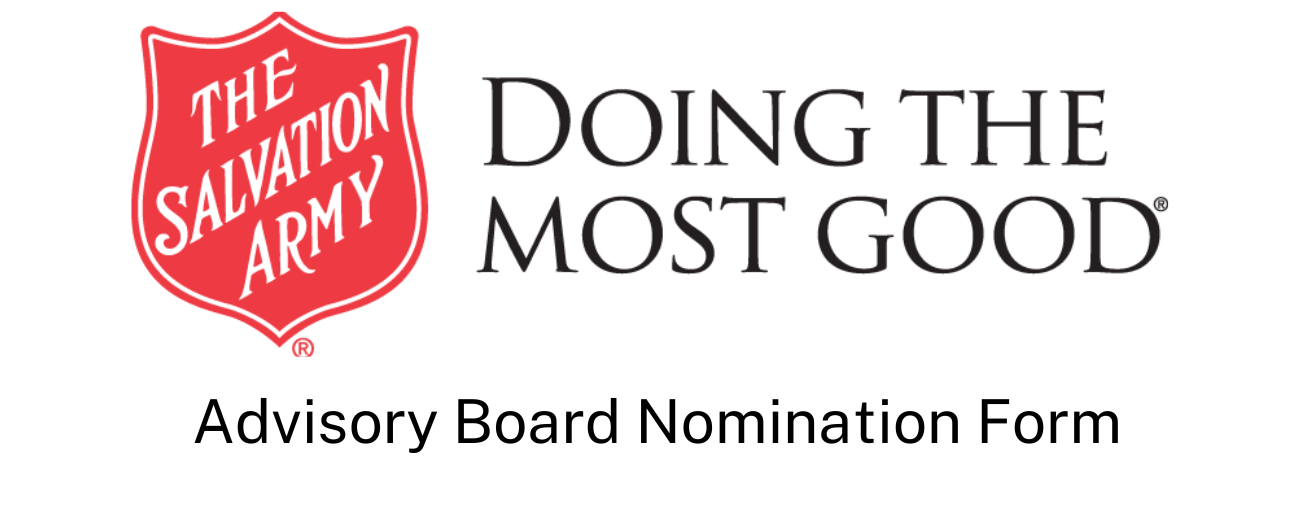 Nominate an Advisory Board Member - The Salvation Army of Greenville, Pickens and Oconee ...