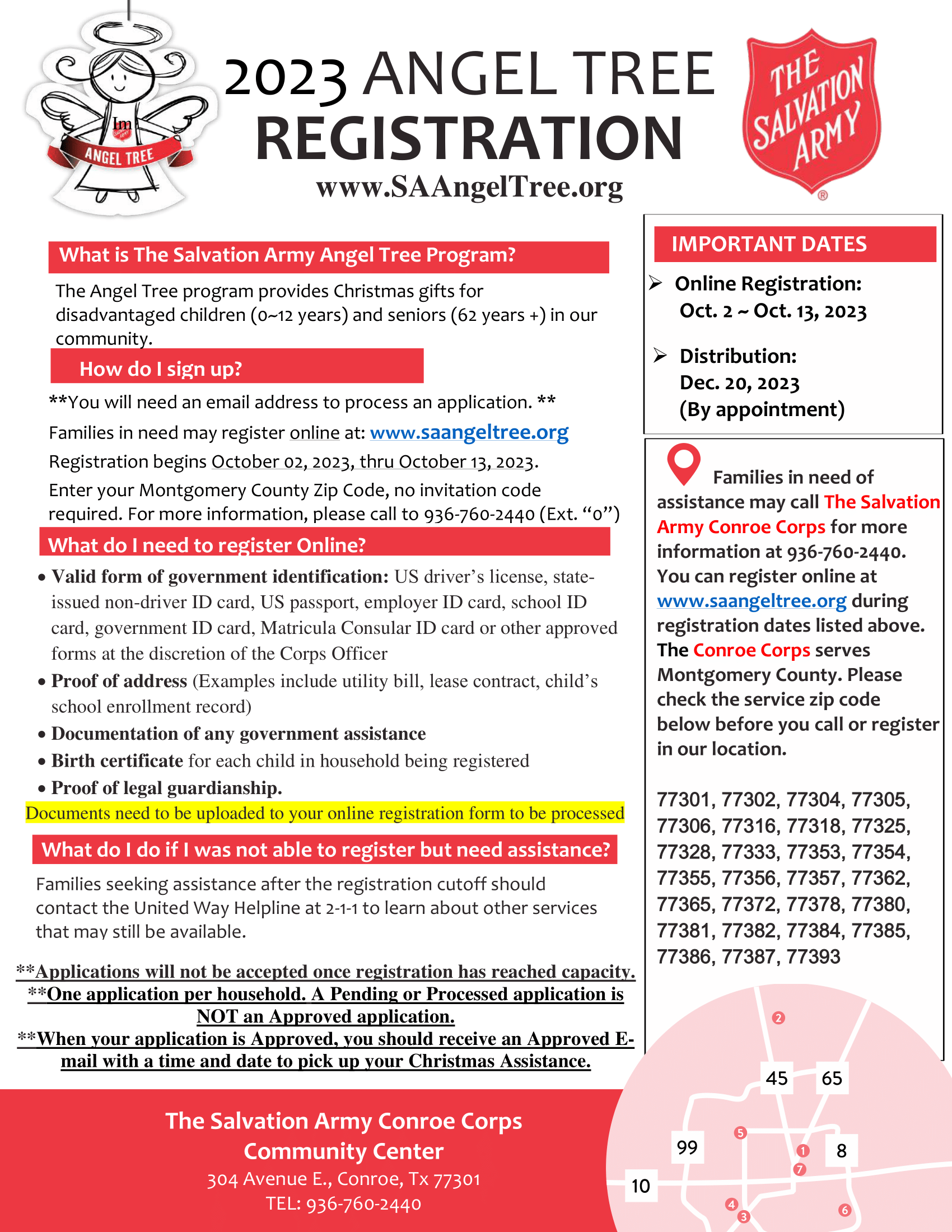 Angel Tree - Conroe - Houston Area Command