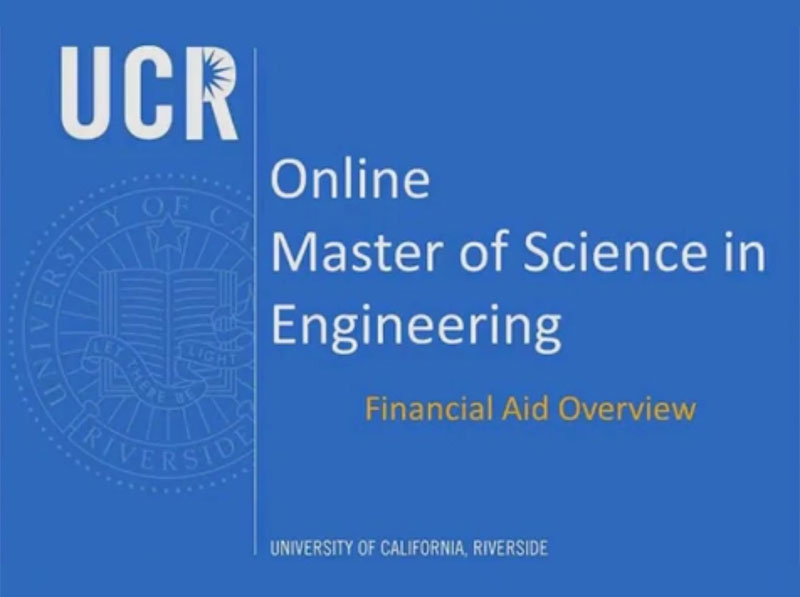 Financial Aid Webinar - UC Riverside