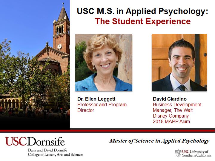 USC MAP Webinar: The Student Experience | USC MAPP Online