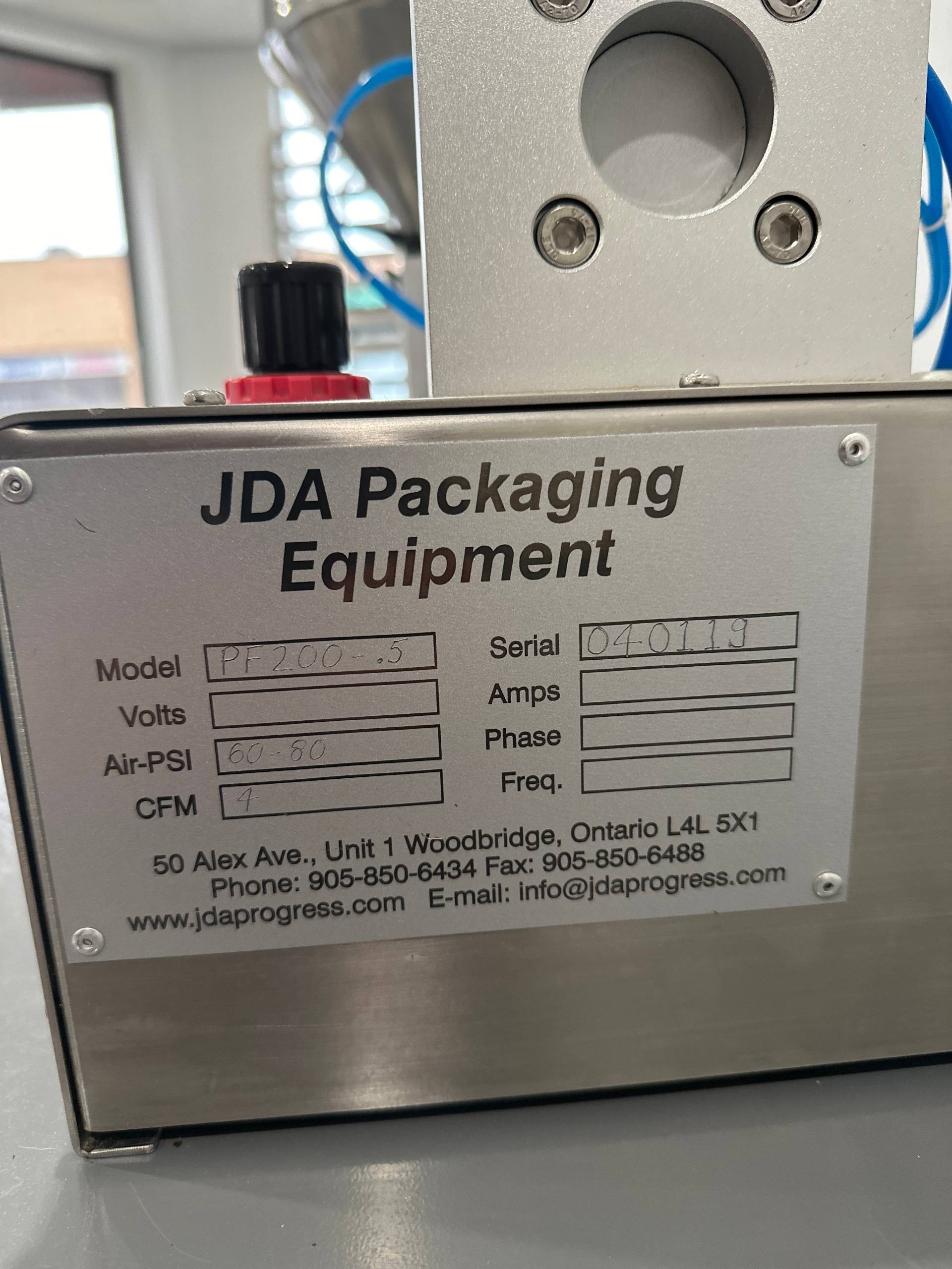 JDA PF200 LIQUID FILLER For Sale | Aucto