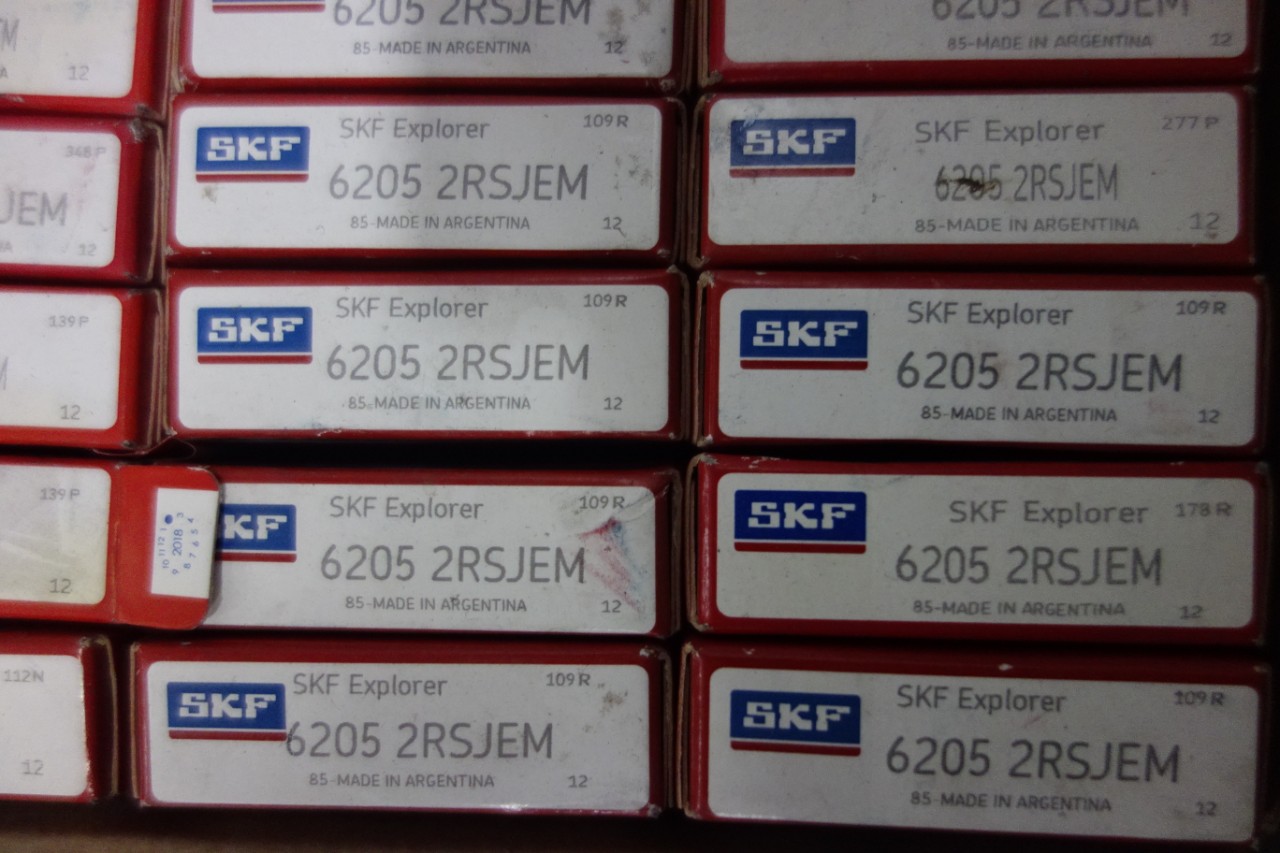 SKU 1068440 - TWO TOTES OF ASSORTED SKF BEARINGS