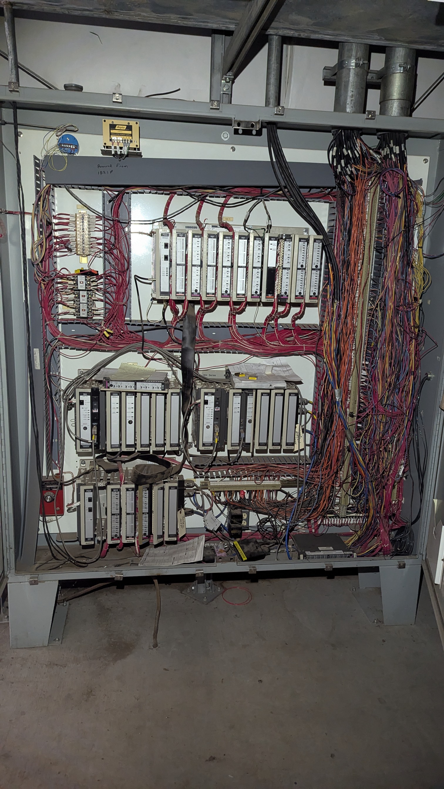ELECTRICAL ROOM CONTAINING MOTOR CONTROL CENTERS, PANELS, TRANSFORMERS ...