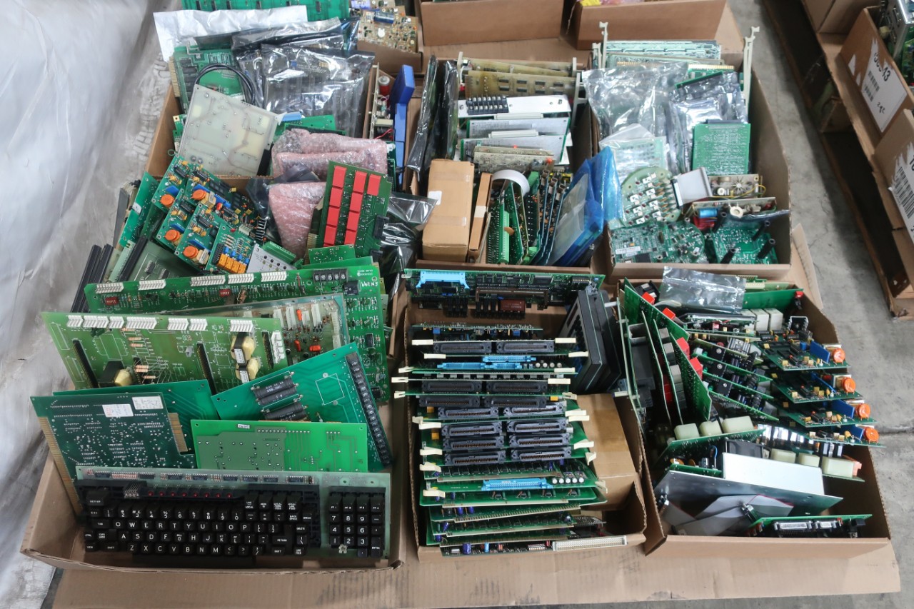 SKU 1067681 - 3 PALLETS OF ASSORTED PCB CIRCUIT BOARDS