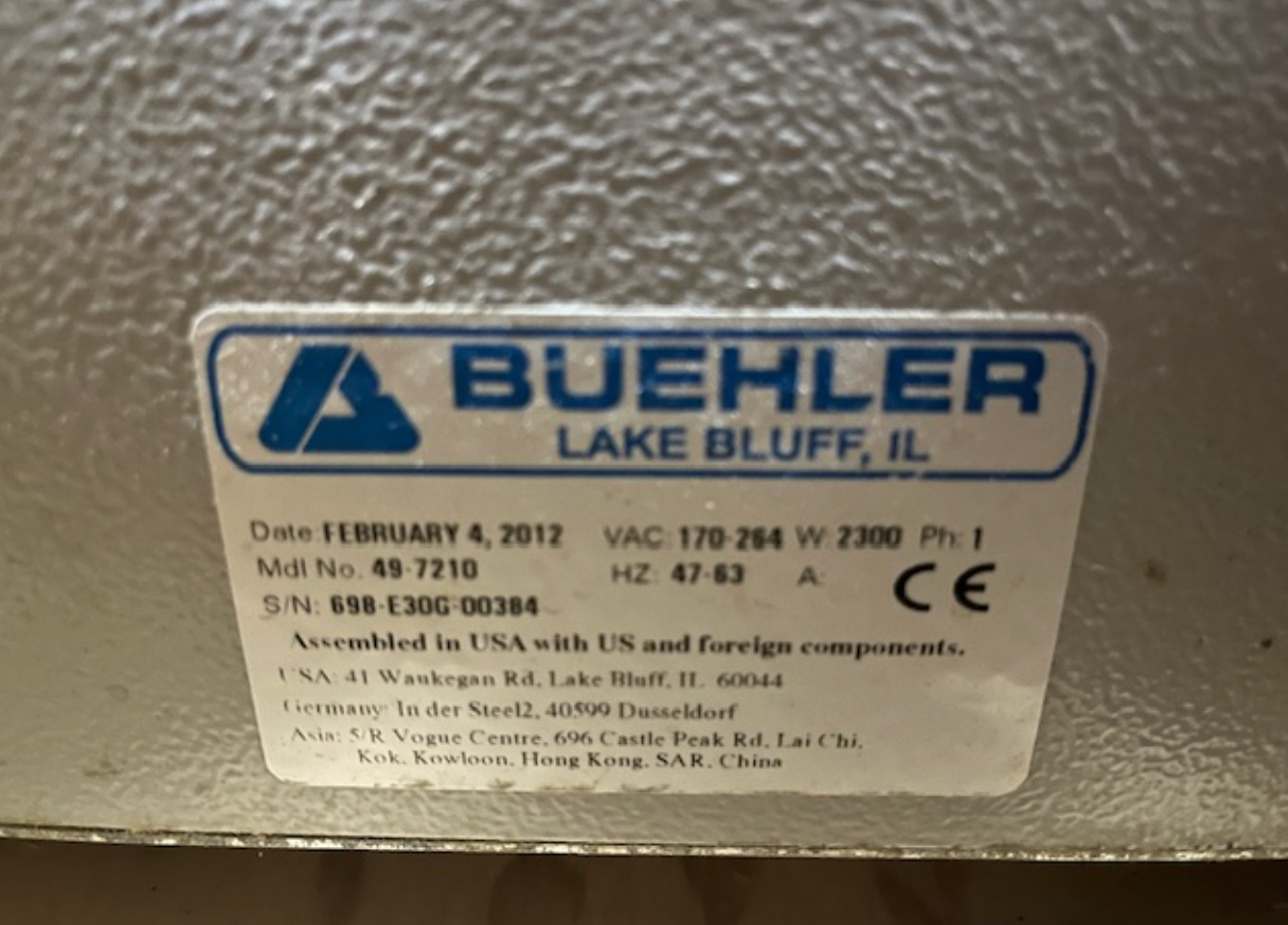 QTY 2: BUHLER ECOMET 300 GRINDER POLISHERS