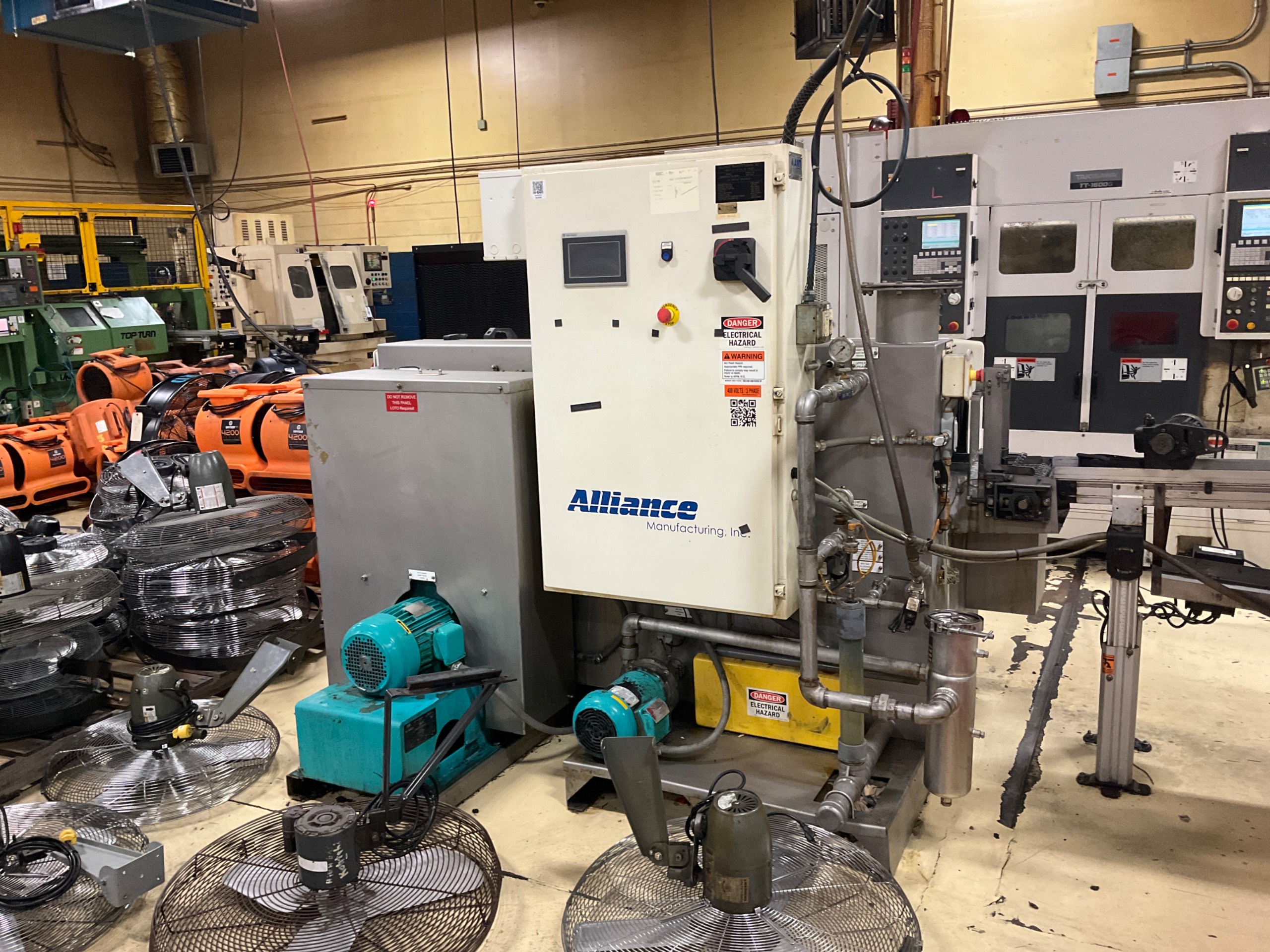 ALLIANCE MANUFACTURING AQUAMASTER CB-1200E PARTS WASHING MACHINE