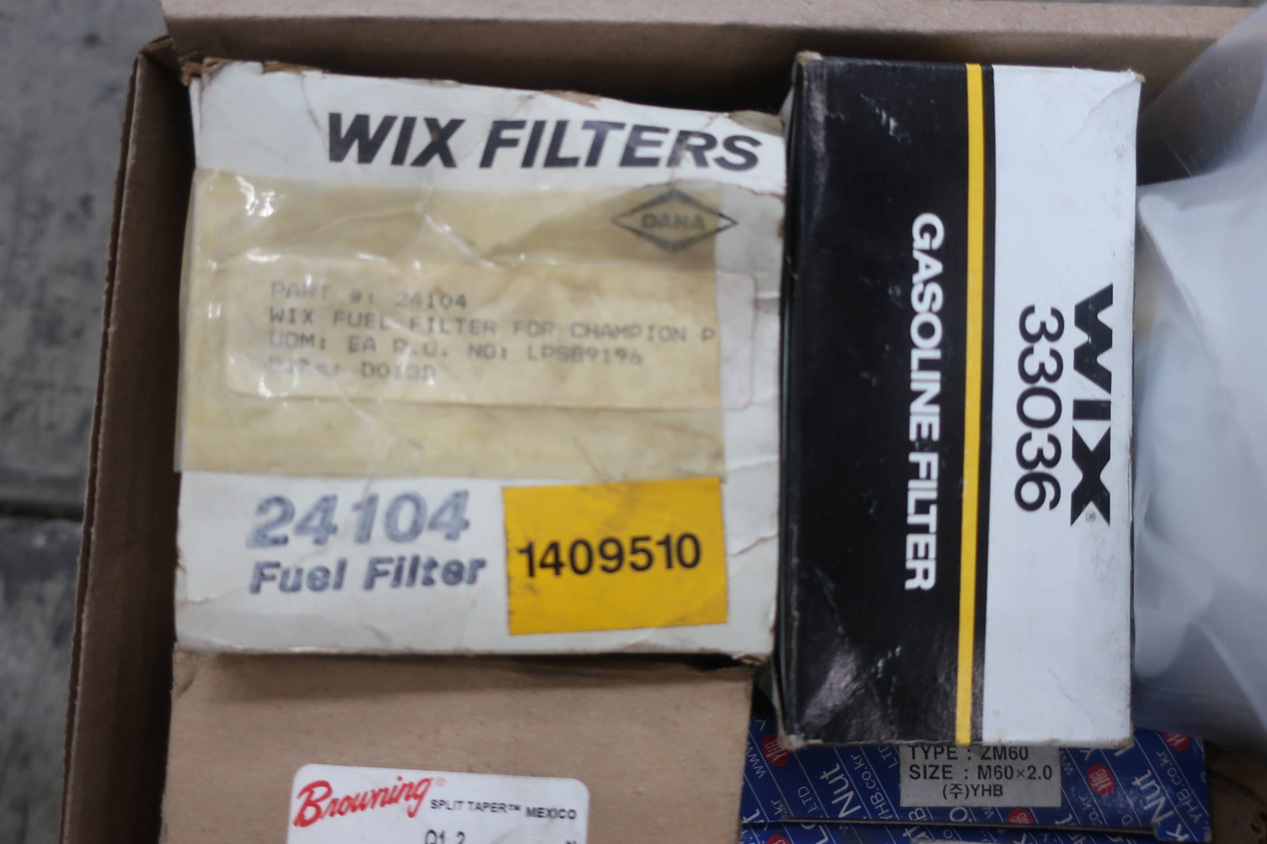 3 PALLETS OF ASSORTED POWER TRANSMISSION REPLACEMENT PARTS
