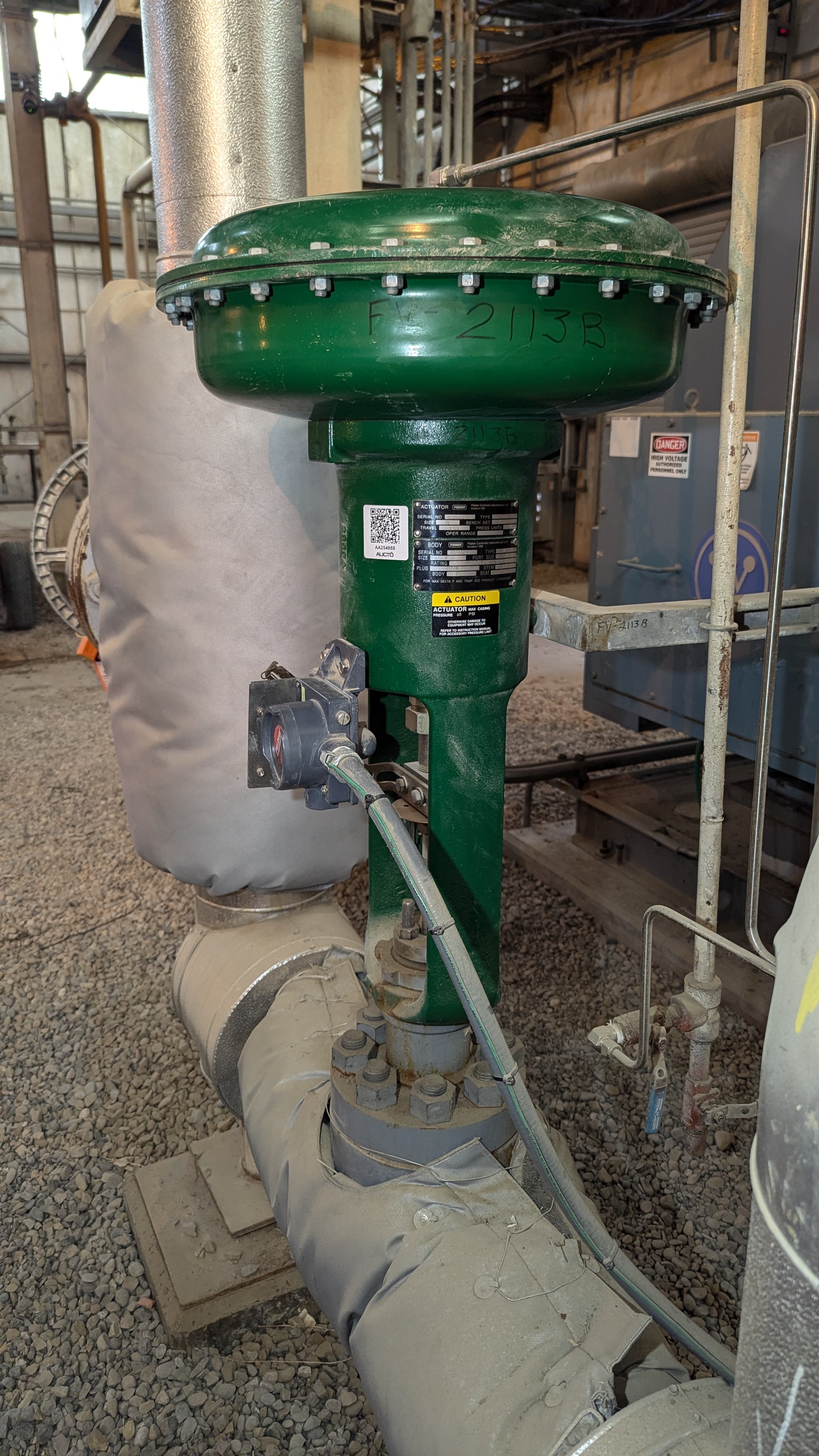 FISHER HPS CONTROL VALVE & 657 ACTUATOR ASSEMBLY For Sale | Aucto