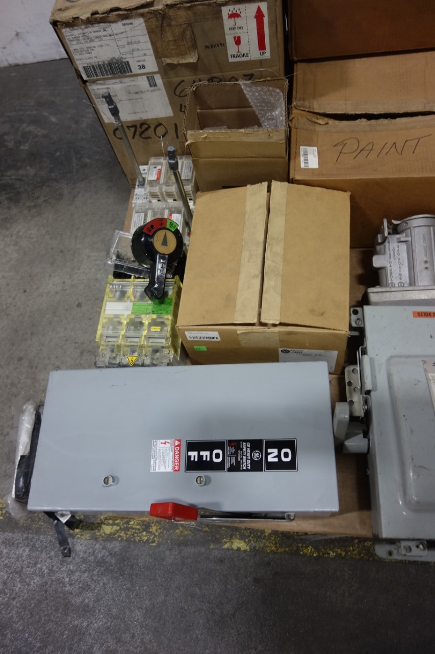 SKU 1066897 -2 PALLETS OF ASSORTED DISCONNECT SWITCHES