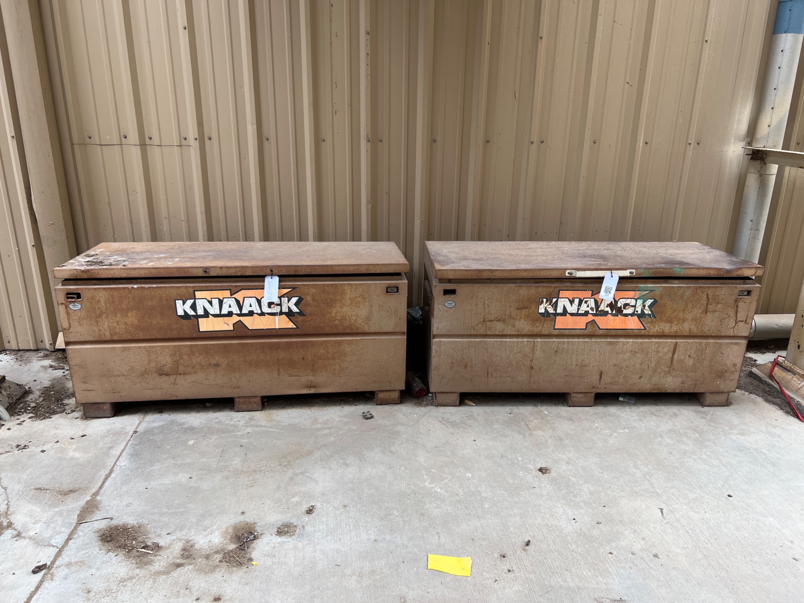 QTY 2: KNAACK JOBSITE TOOL BOXES & CONTENTS