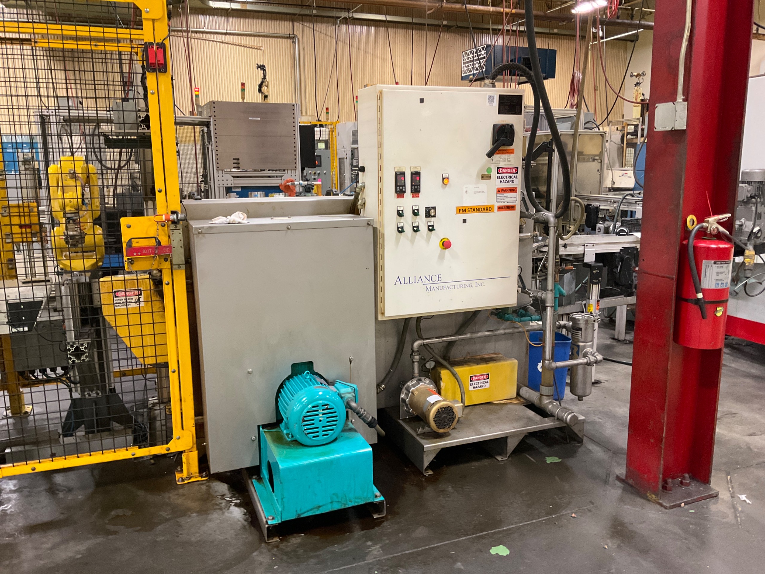 ALLIANCE MANUFACTURING AQUAMASTER CB-1200E PARTS WASHING MACHINE