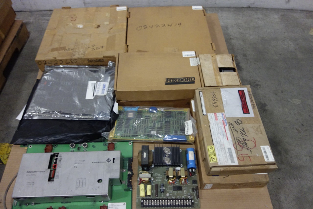SKU 1069863- 3 PALLETS OF ASSORTED PCB CIRCUIT BOARDS