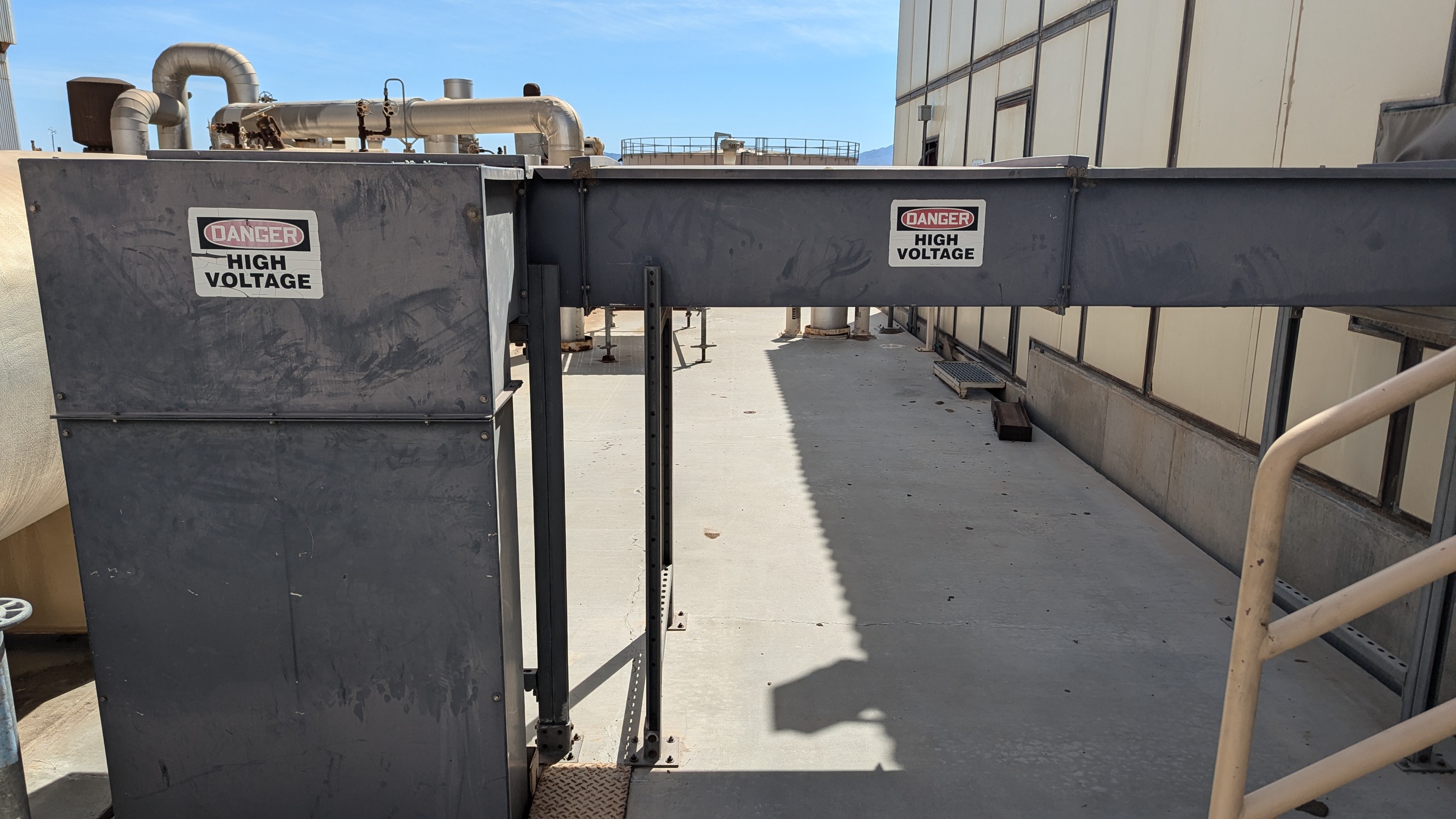 BUS DUCT TRAY FROM ELECTRICAL ROOM TO GENERATOR