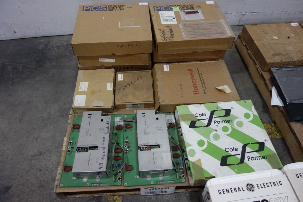 SKU 1069863- 3 PALLETS OF ASSORTED PCB CIRCUIT BOARDS