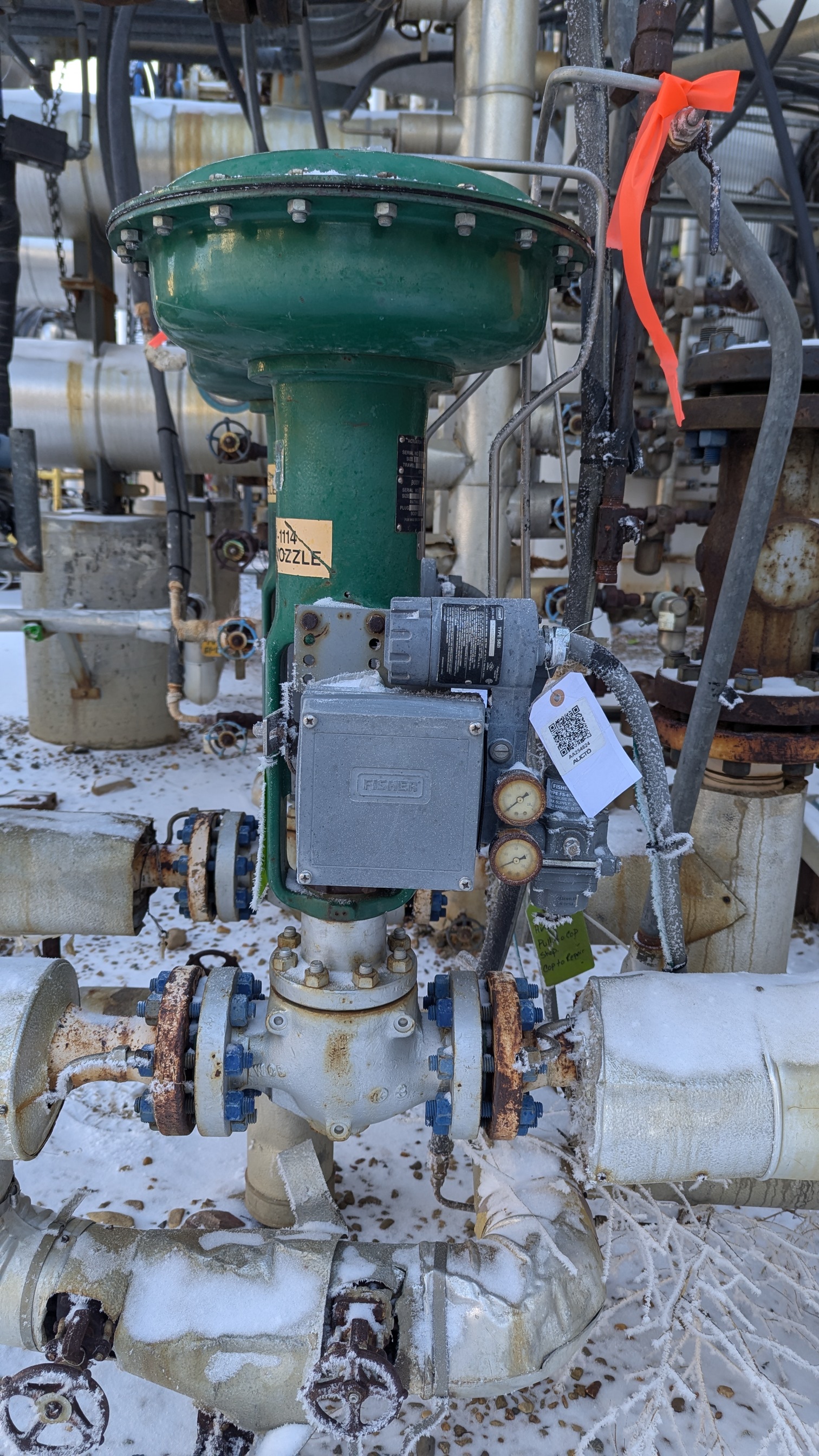 FISHER ET CONTROL VALVE & 657 ACTUATOR ASSEMBLY For Sale | Aucto