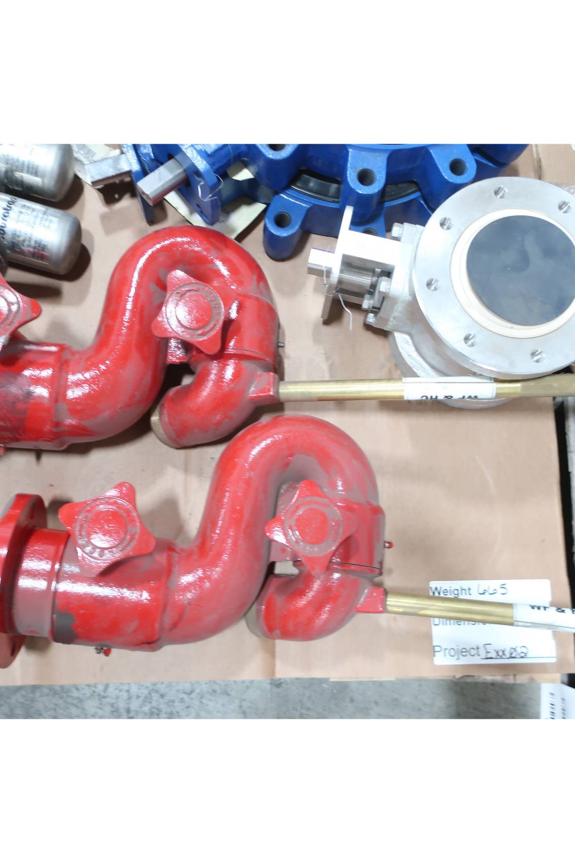 3 PALLET LOT OF ASSORTED VALVES AND VALVE PARTS