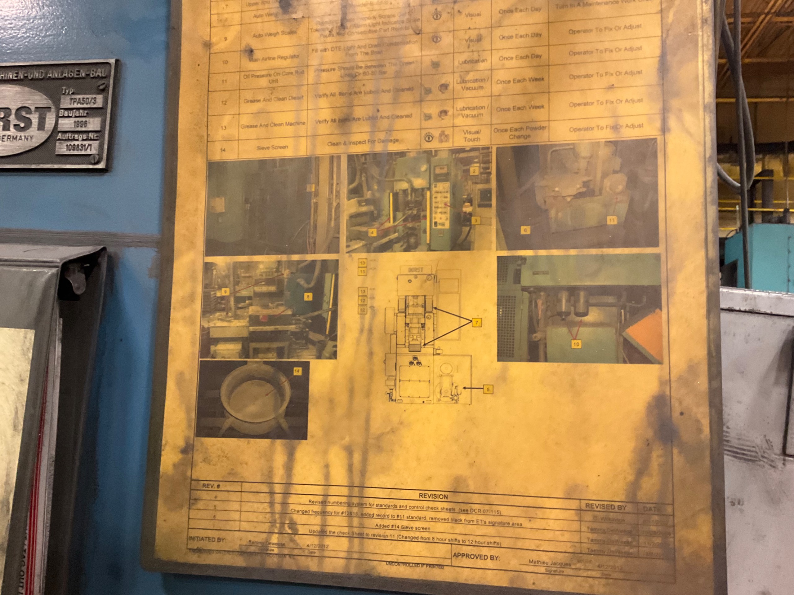 1996 DORST TPA50/3 50 TON COMPACTING MECHANICAL PRESS