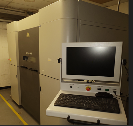 2014 3D SYSTEMS SPRO 60 SLS CENTER 3D PRINTER SYSTEM