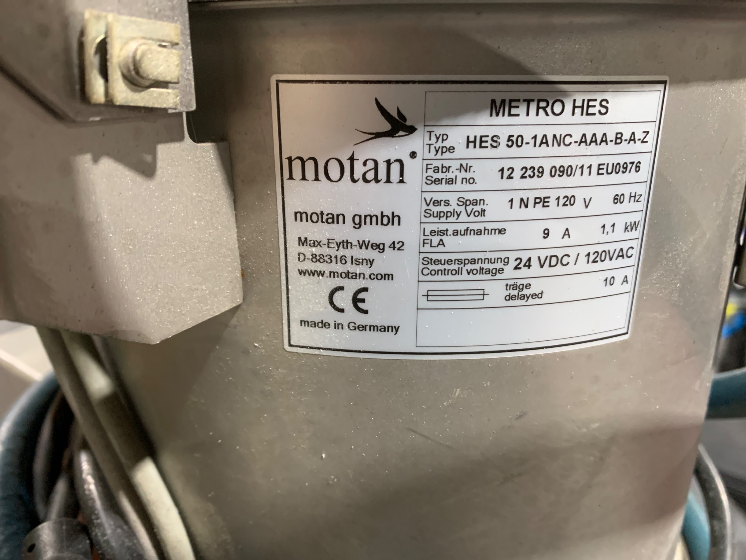 MOTAN METRO HES 50-1ANC-AAA-B-A-Z MATERIAL LOADER