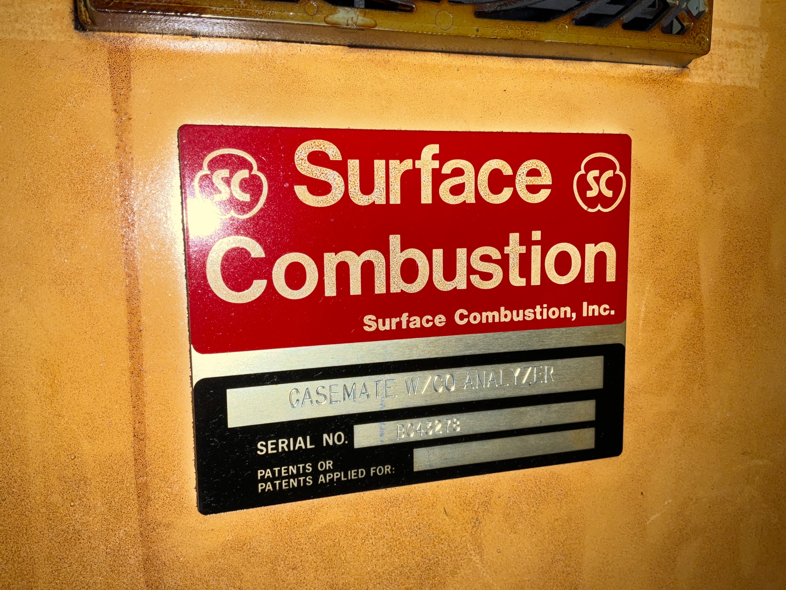 SURFACE COMBUSTION SUPER ALLCASE CARBURIZING FURNACE
