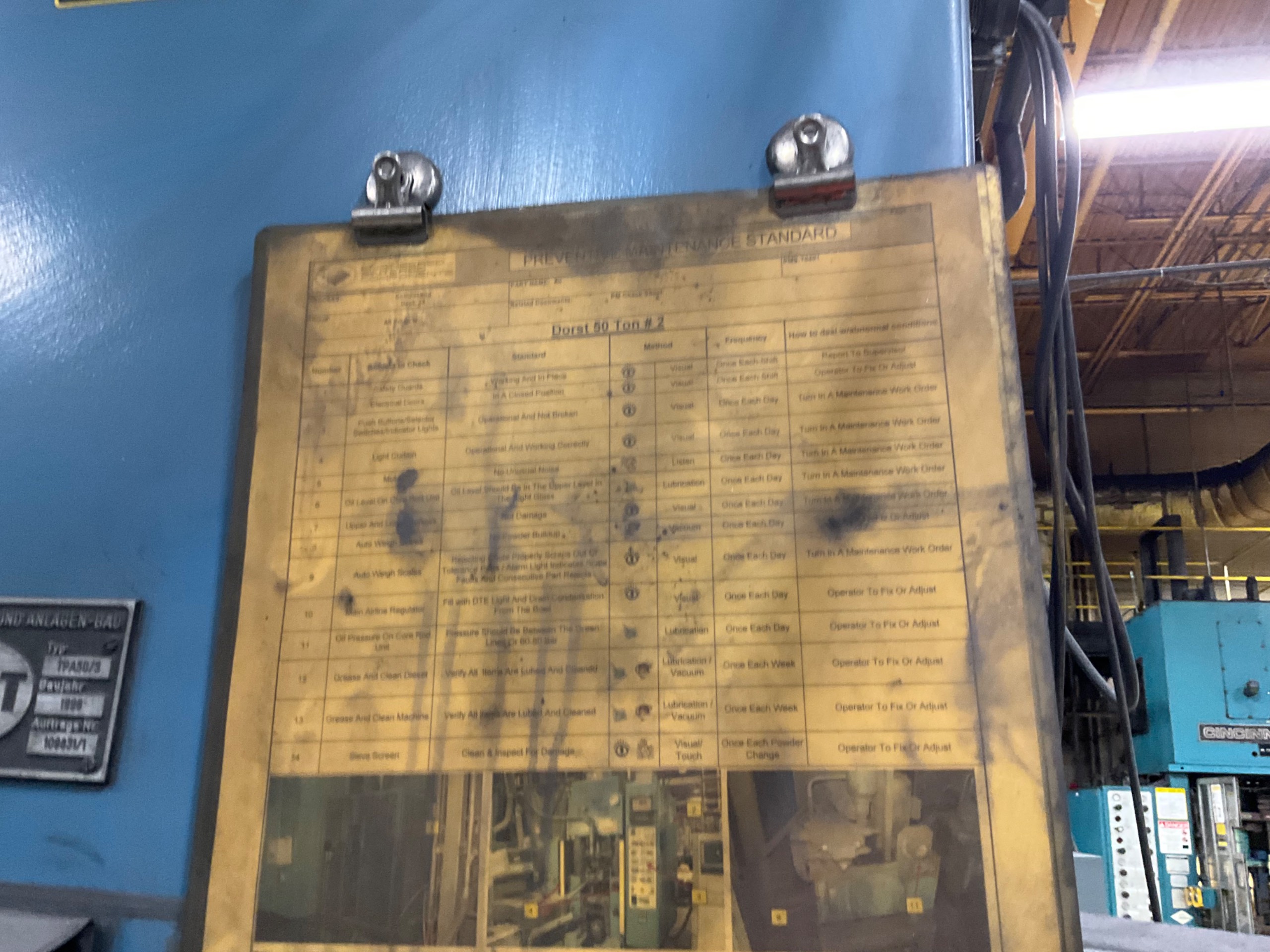 1996 DORST TPA50/3 50 TON COMPACTING MECHANICAL PRESS