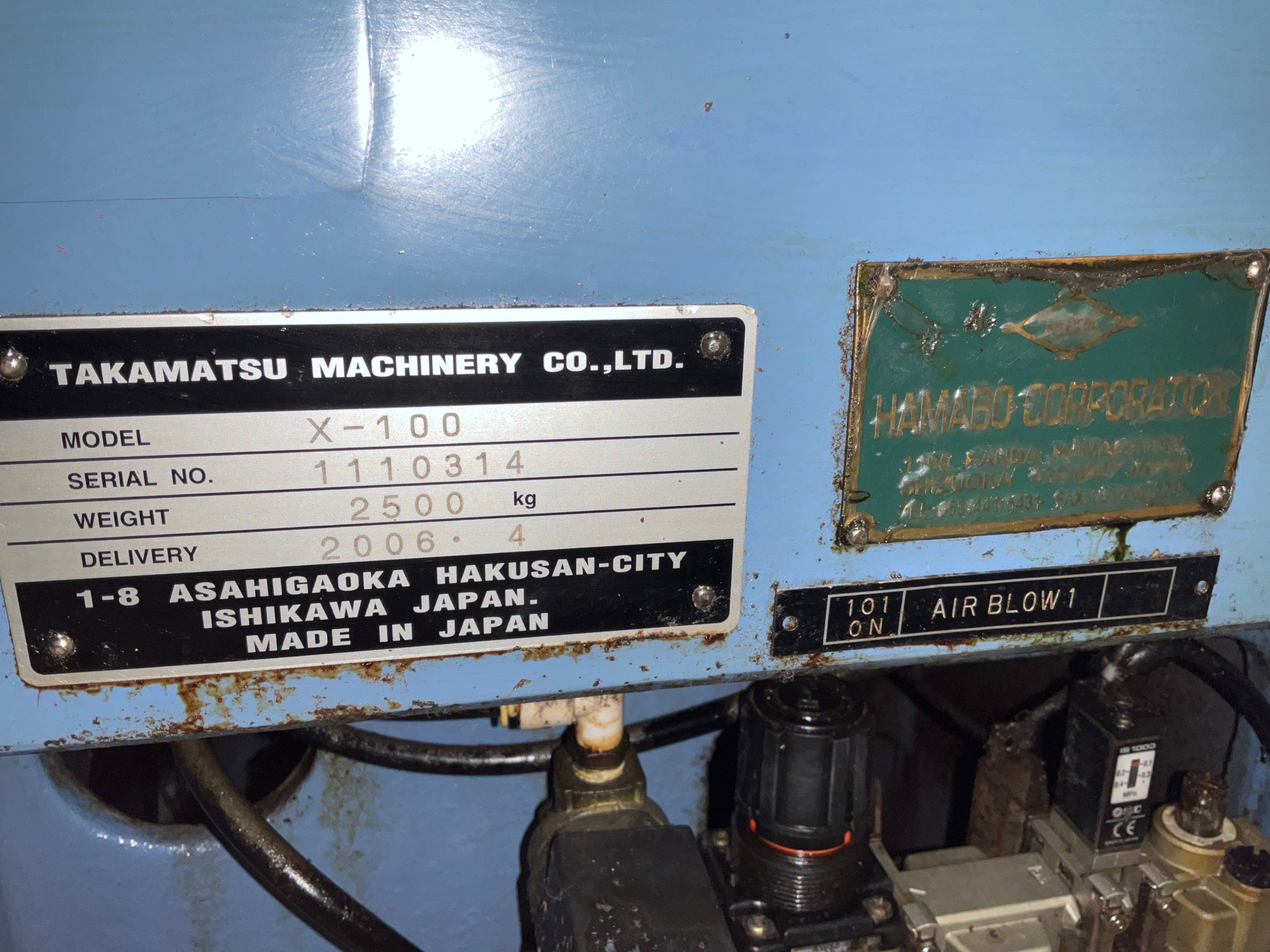 2006 TAKAMATSU X-100 CNC LATHE