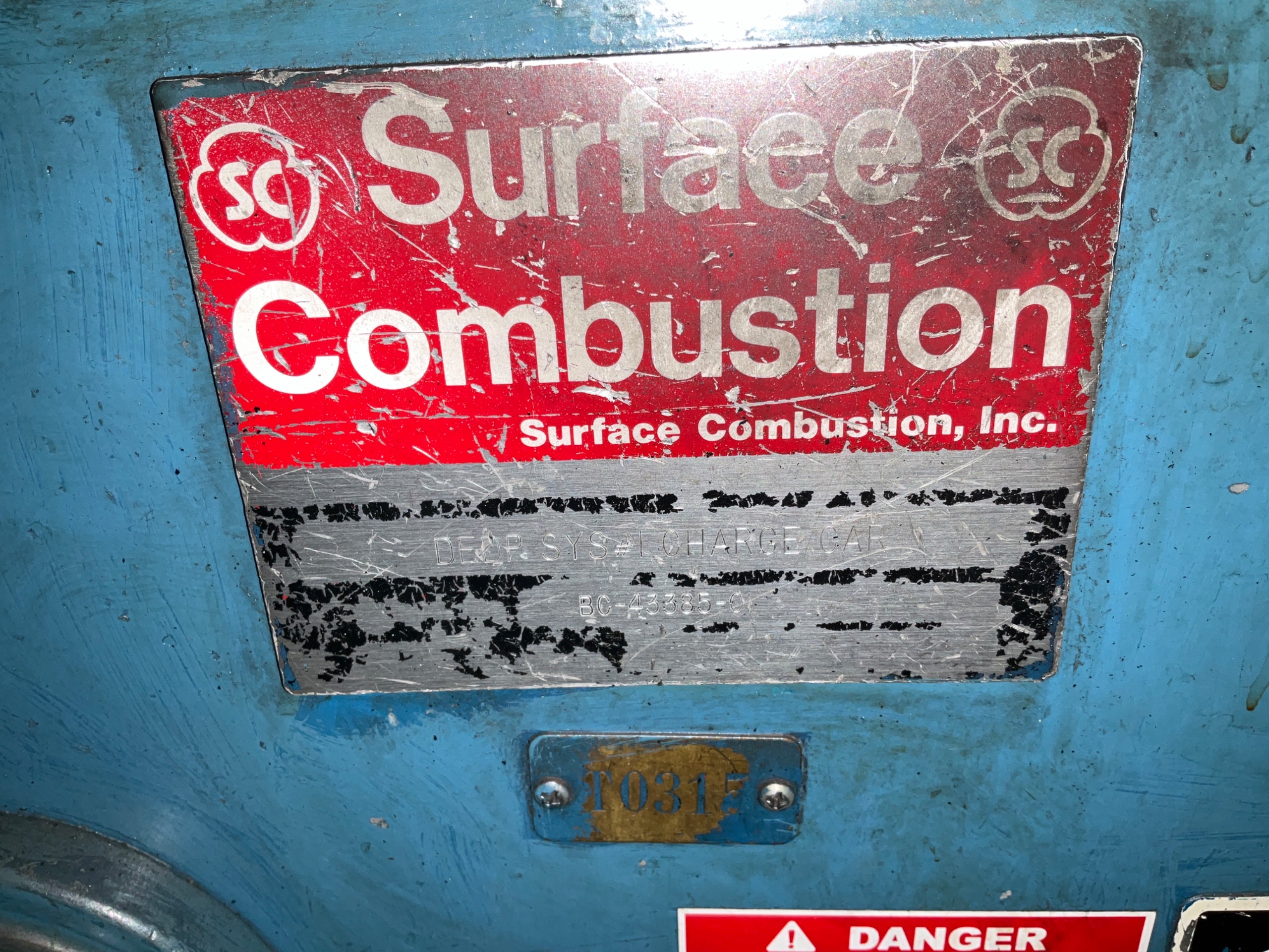 SURFACE COMBUSTION CHARGE PACE CAR